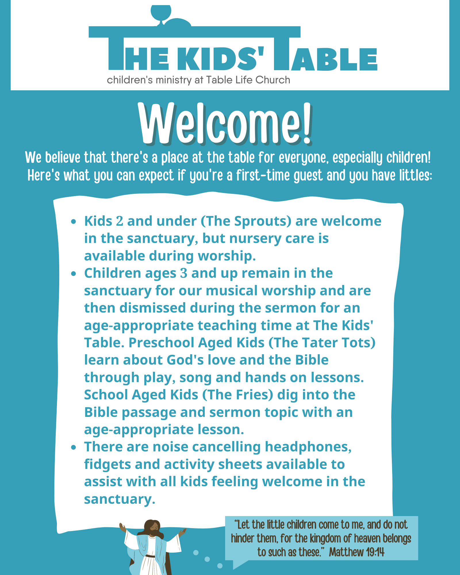 Children's Ministry - Table Life Church of the Nazarene